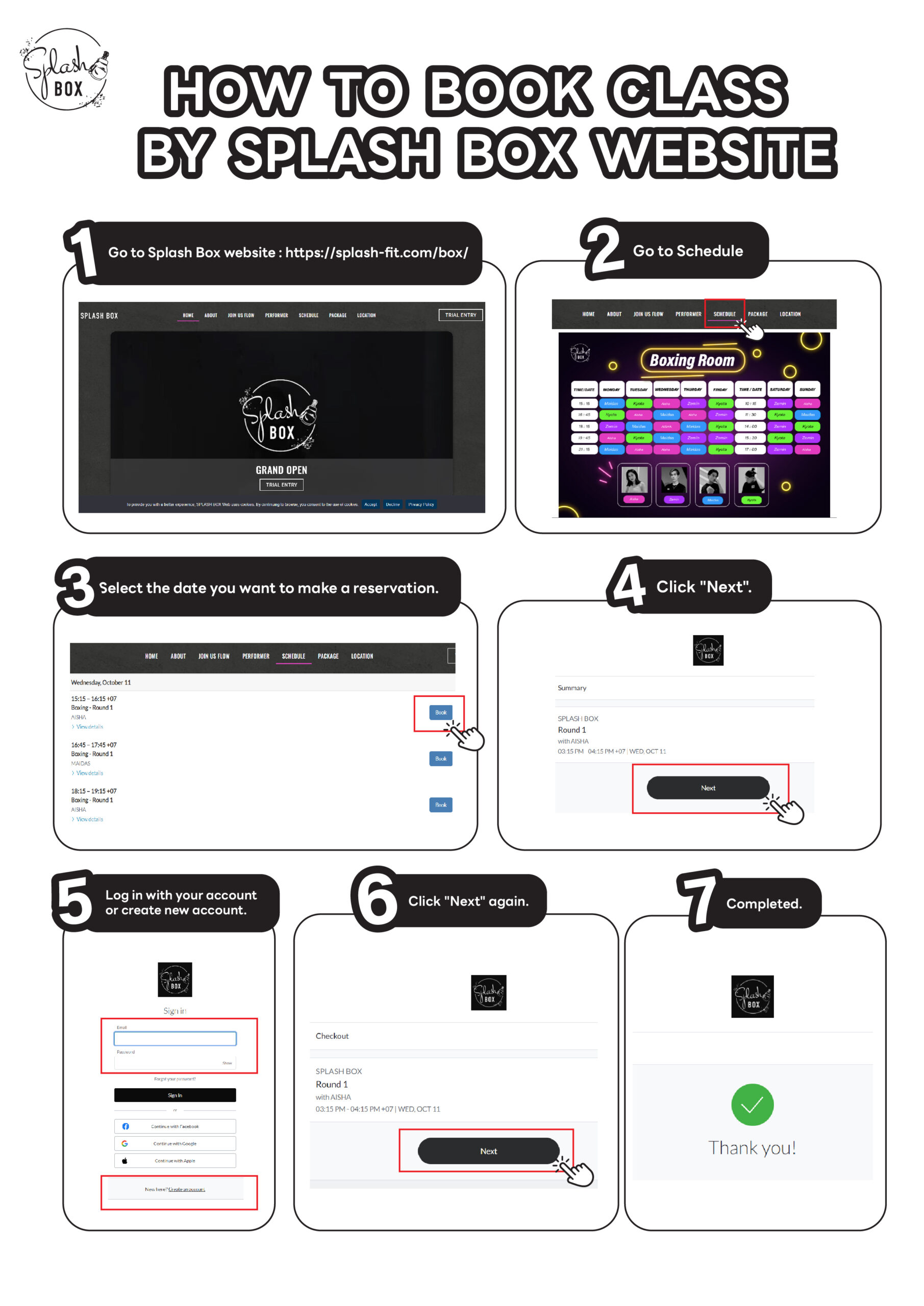 BOOK - SPLASH BOX Music & Darkness Boxing